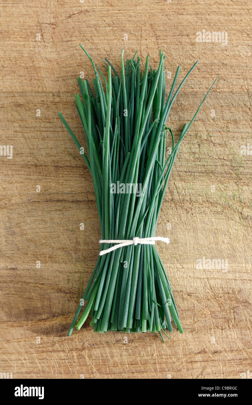 Organic vegetable garden with chives hi-res stock photography and ...