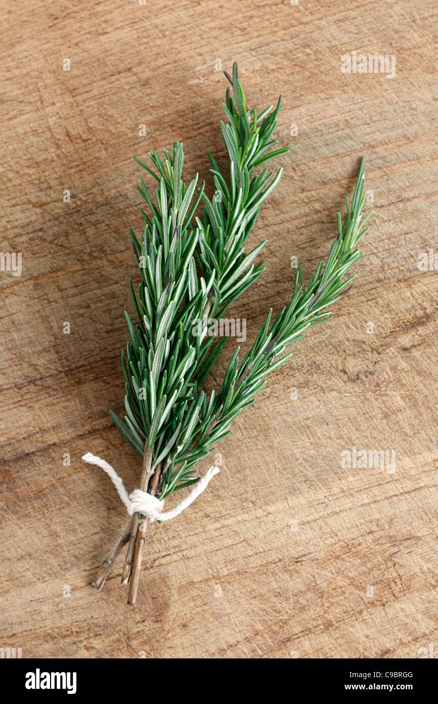 Fragrant rosemary herbs isolated on white Stock Photo - Alamy