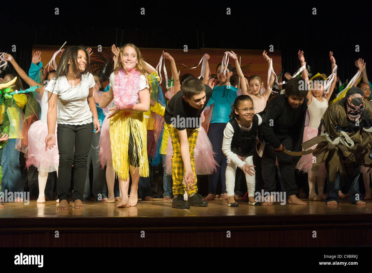 Students performing stage play st hi-res stock photography and images ...