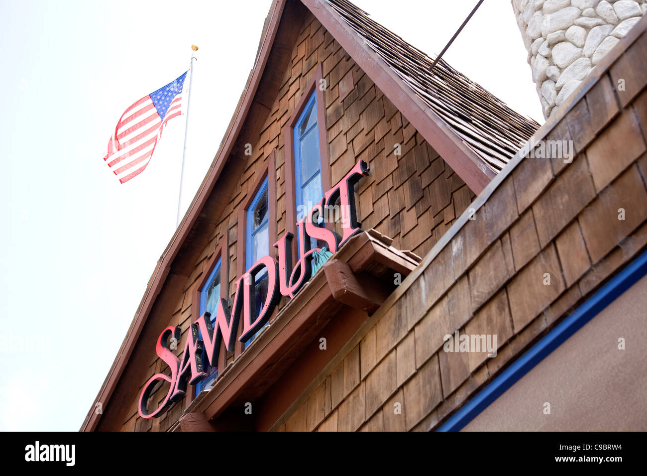 Sawdust Building in Laguna Beach Stock Photo - Alamy