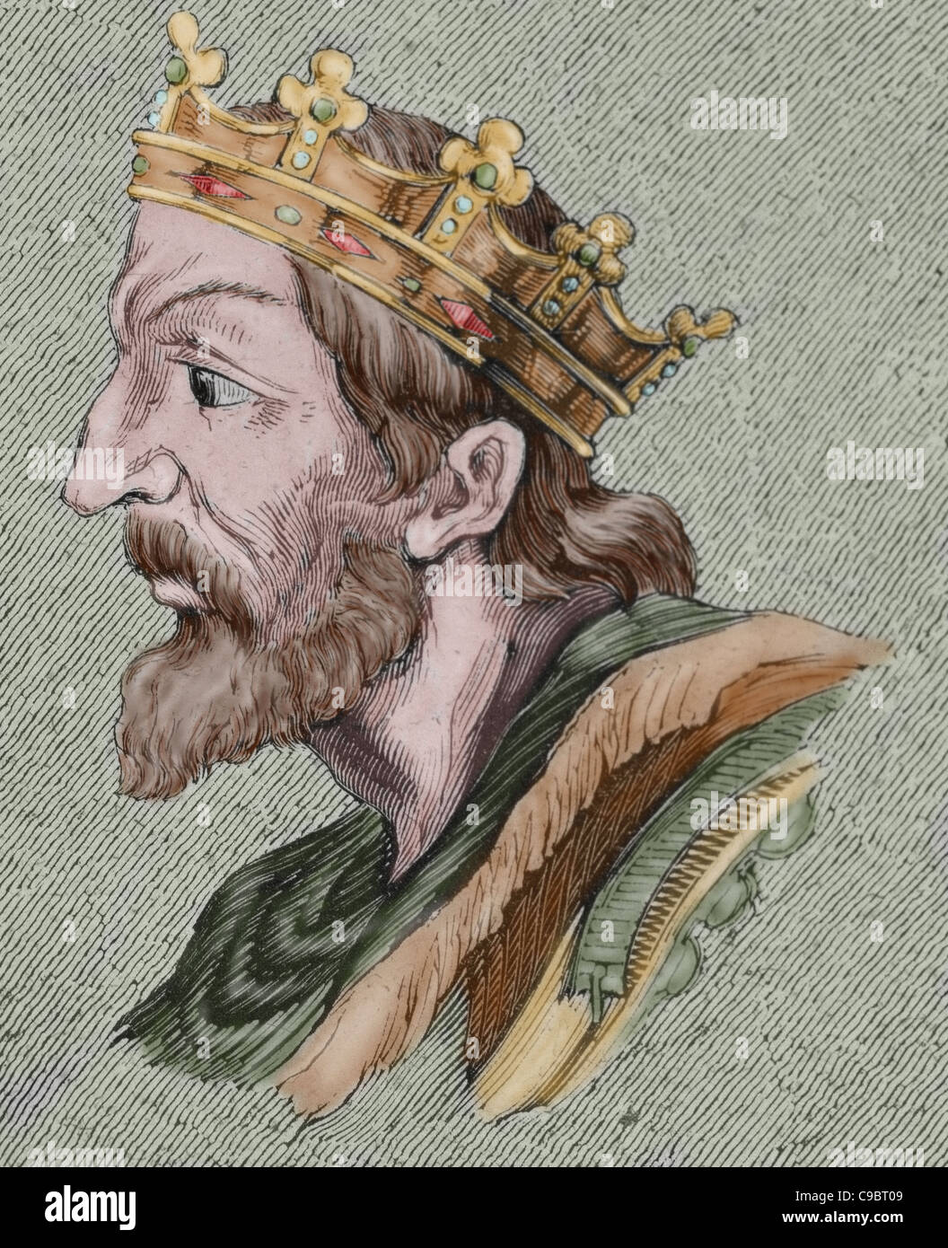 Wamba (died 687). Visigothic king of Hispania, Septimania and Galicia ...