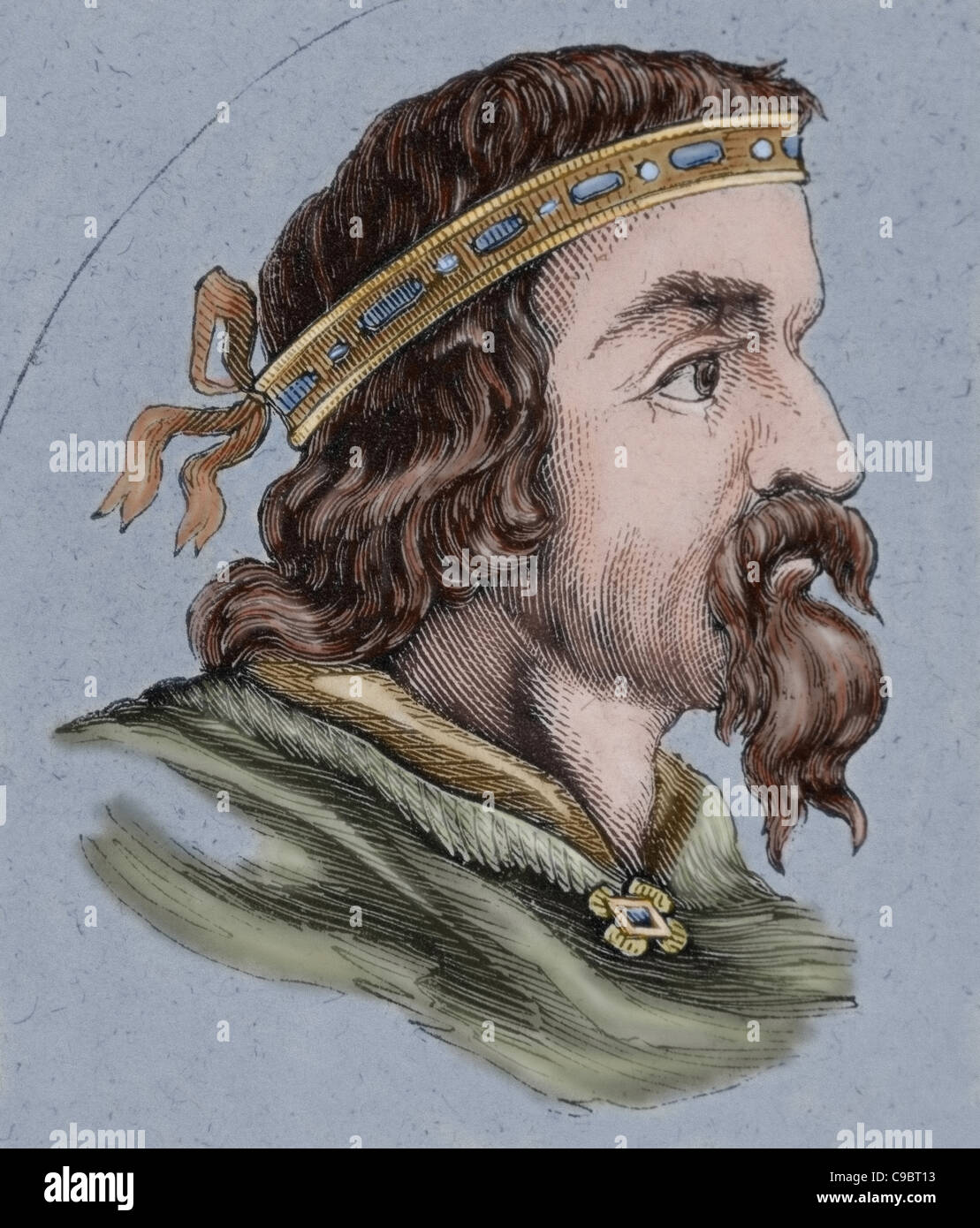 Egica (c. 610-701/703). Visigoth King of Hispania and Septimania from ...