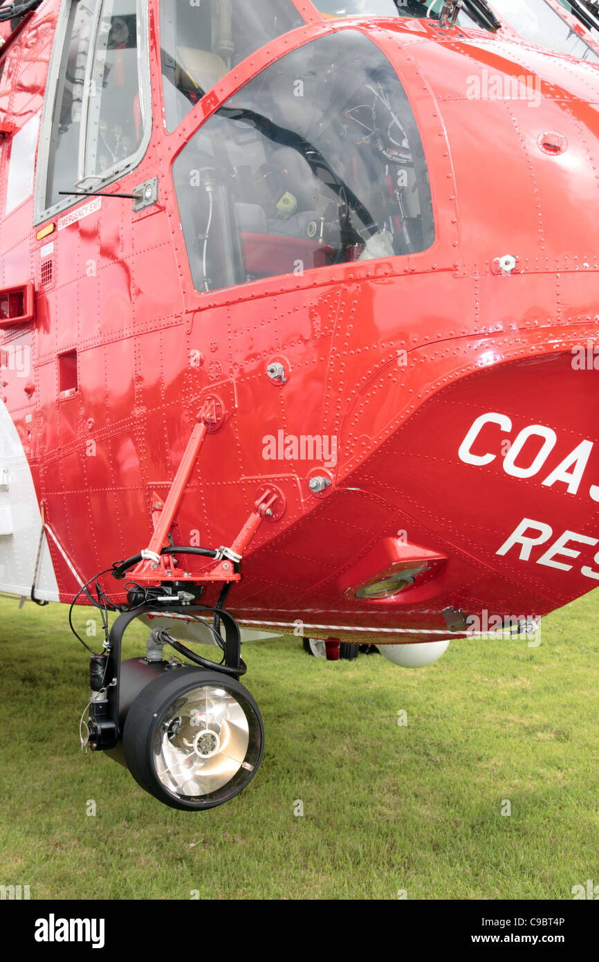 the search light of a sea rescue helicopter Stock Photo - Alamy