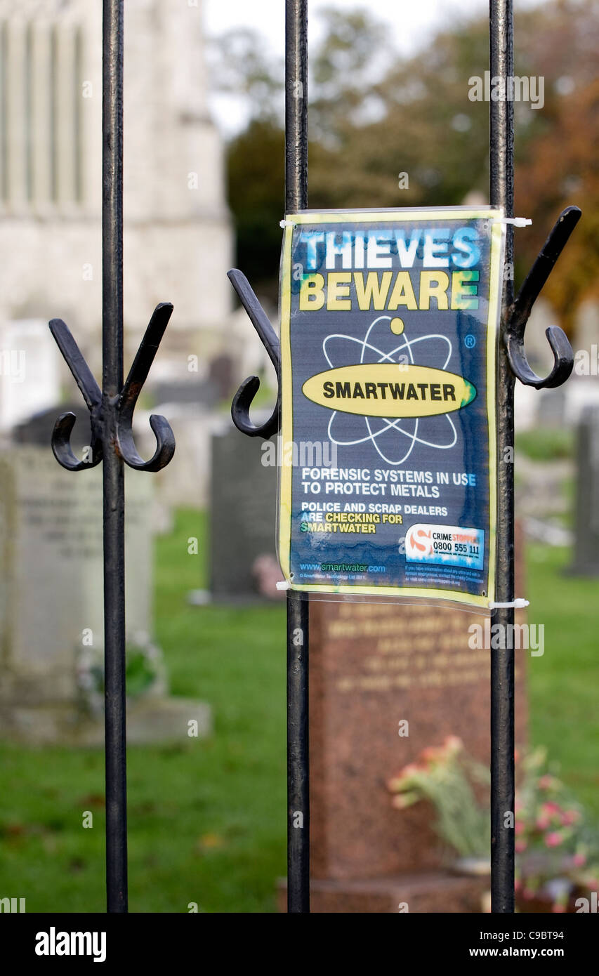 Thieves beware smartwater sign High Resolution Stock Photography and ...