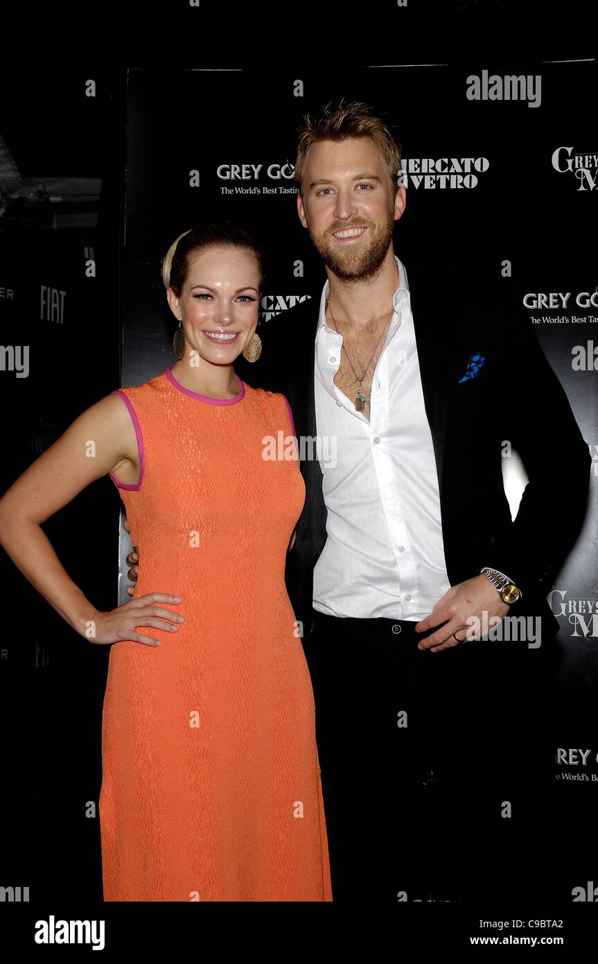 Hillary Scott and Charles Kelley at arrivals for Jennifer Lopez AMA ...