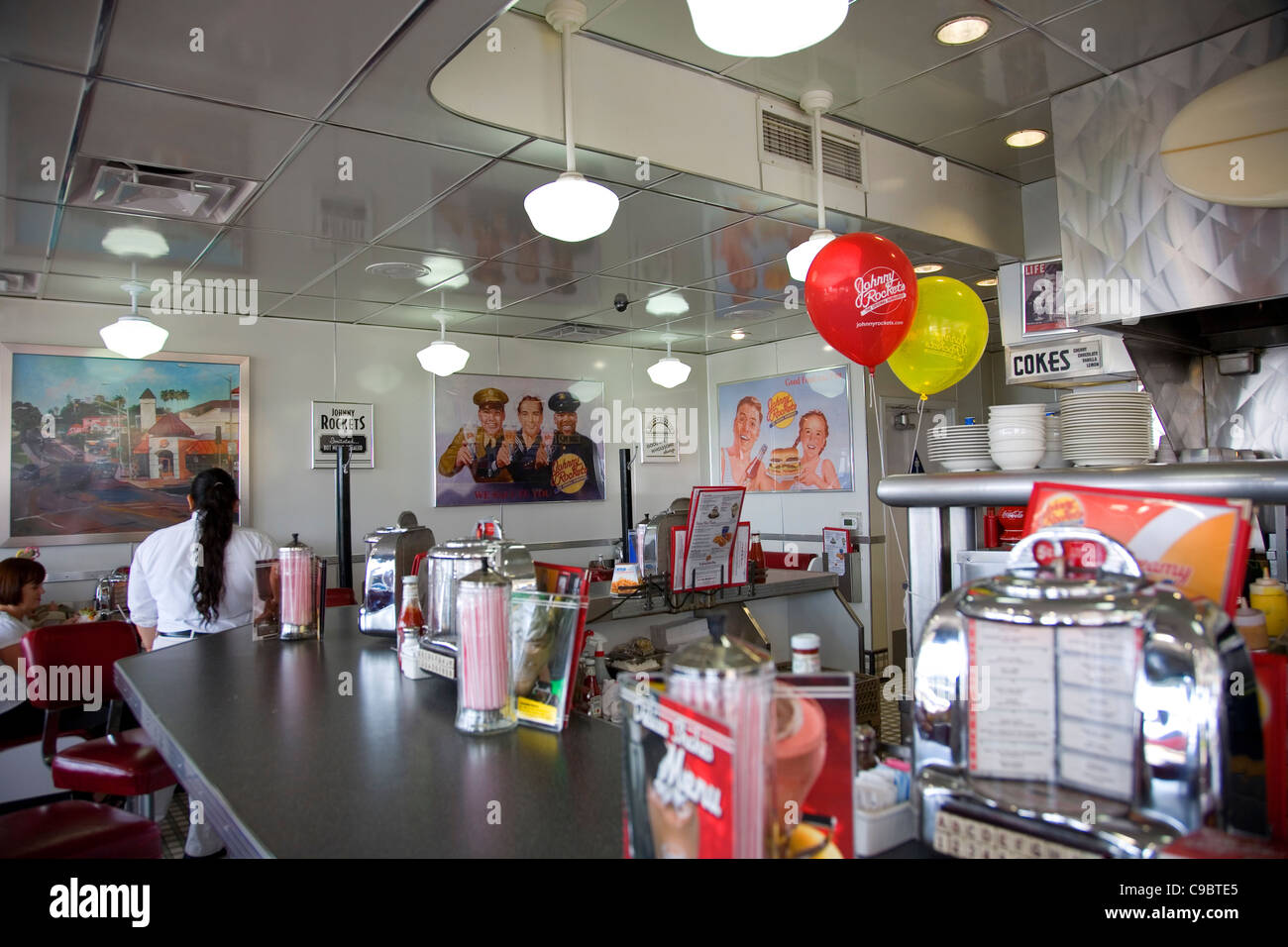 50s diner hi-res stock photography and images - Alamy