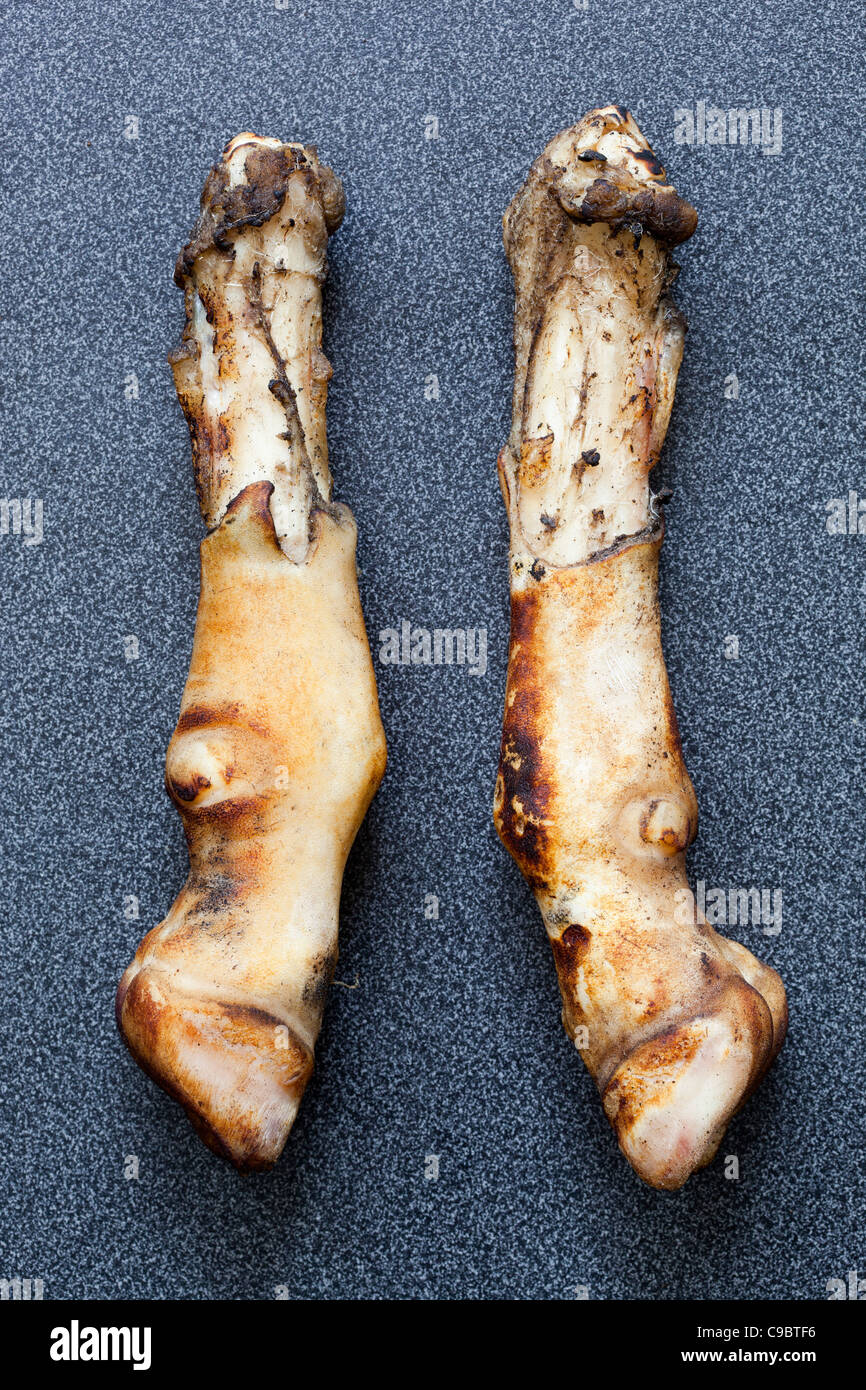 Roasted Goats Feet Stock Photo - Alamy