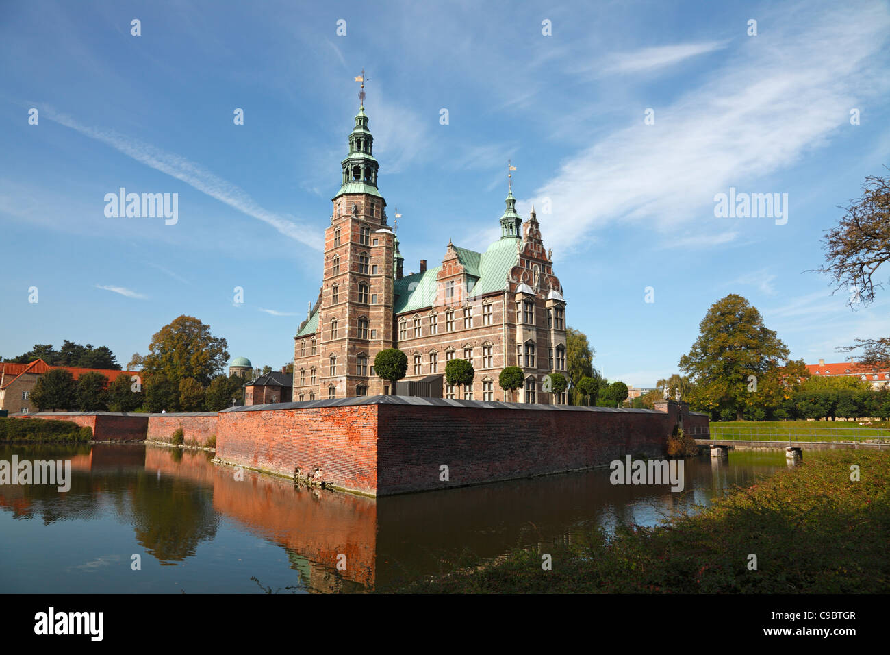 Rosenborg Castle in Copenhagen. The renaissance castle was built by ...