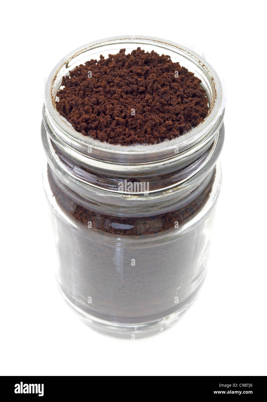Opened jar of instant coffee Stock Photo - Alamy