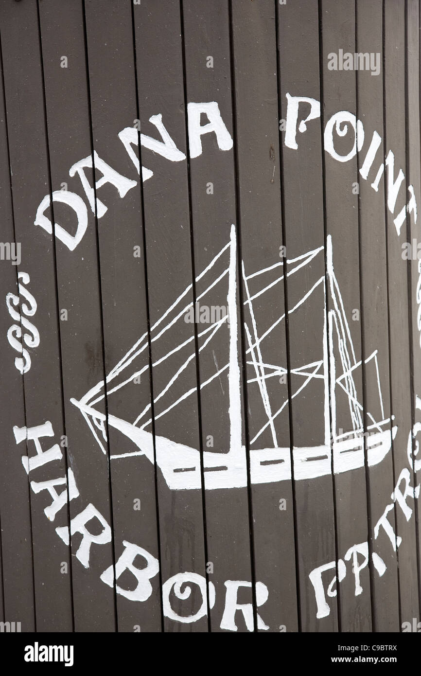 Dana Point Harbor Patrol Sign - California Stock Photo - Alamy