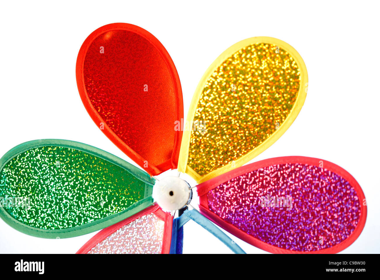 Close up photo of colored blades, isolated on white Stock Photo - Alamy