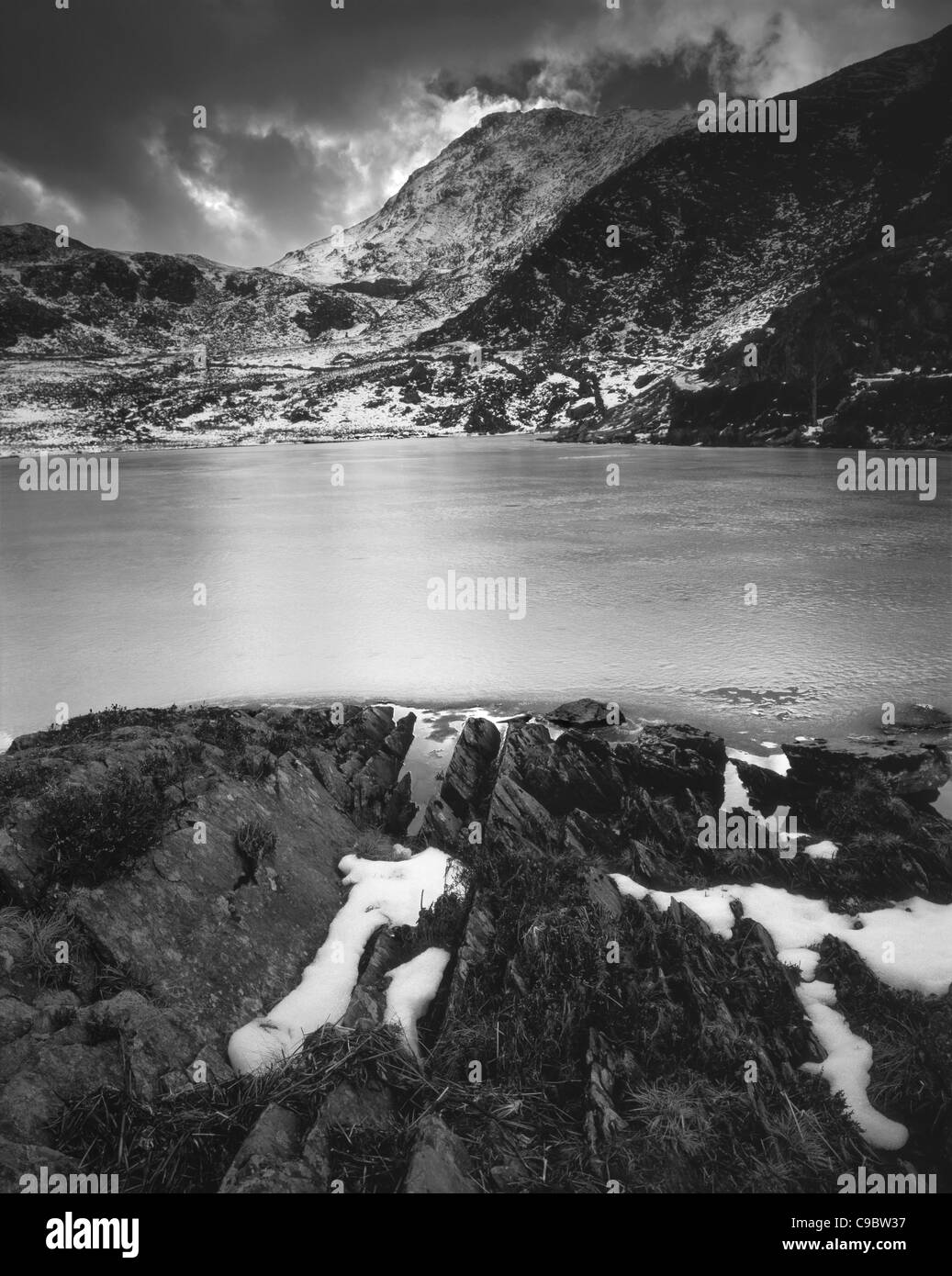 Winter Storm, Moel Siabod, Snowdonia, Wales Stock Photo - Alamy