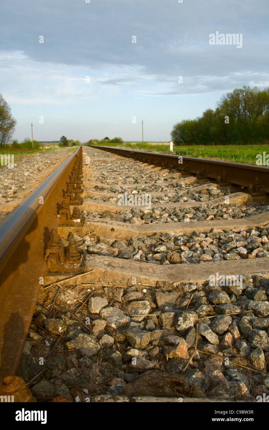 Straight railway hi-res stock photography and images - Alamy