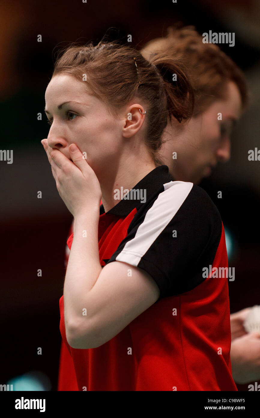 Badminton players Chloe Magee (left) and Sam Magee (right) from Ireland ...