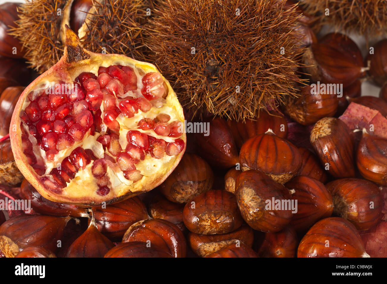 Bio chestnuts hi-res stock photography and images - Alamy