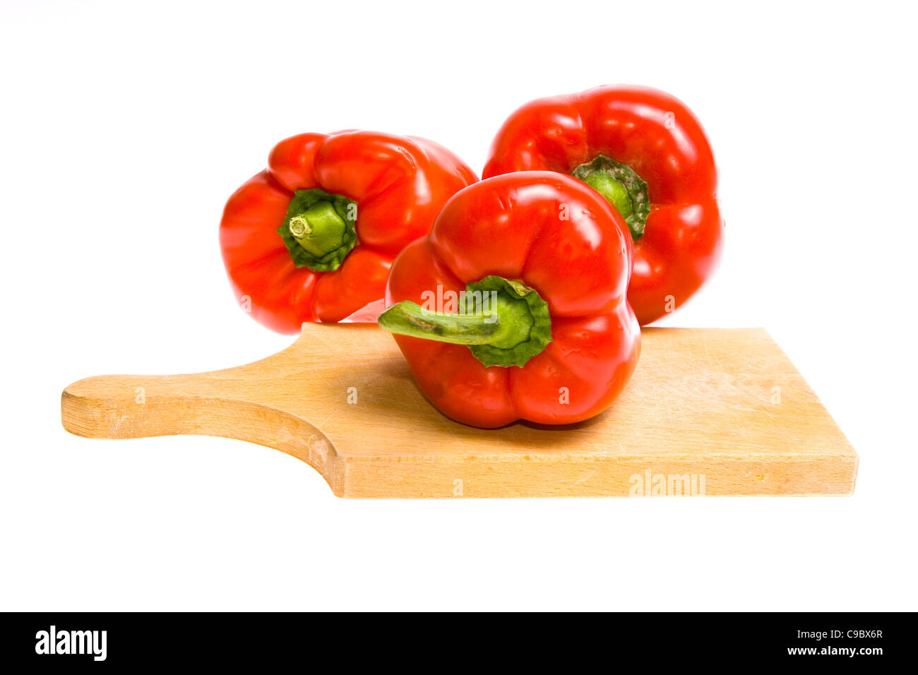 Pepper on white background Stock Photo - Alamy