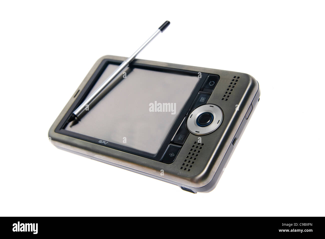 Palmtop on white background Stock Photo - Alamy