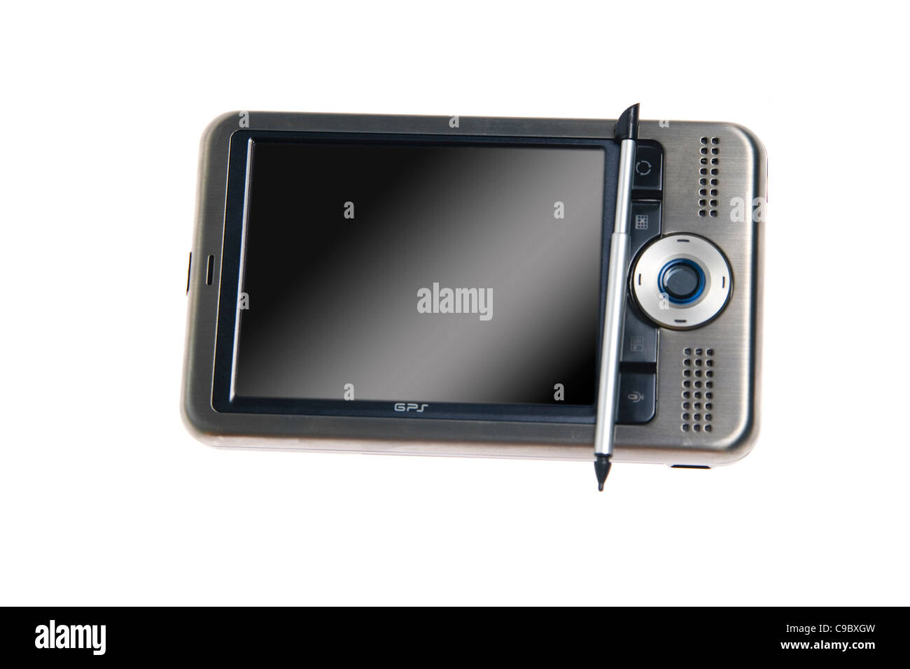 Palmtop on white background Stock Photo - Alamy