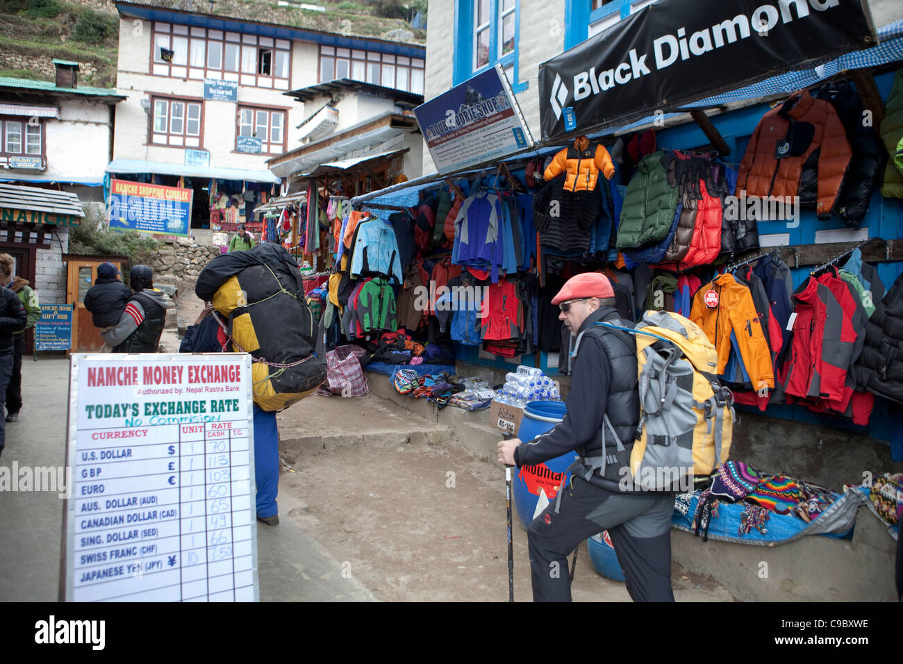 October 2009 Everest Base Camp Trek - Shop Namche Bazaar - general ...