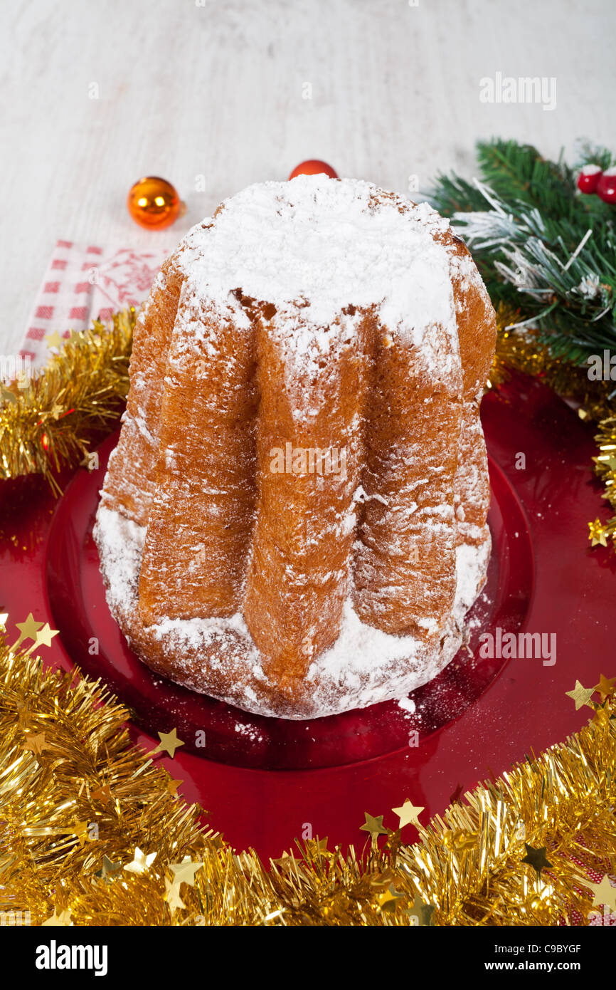 Typical italian Pandoro cake for Christmas holidays Stock Photo - Alamy