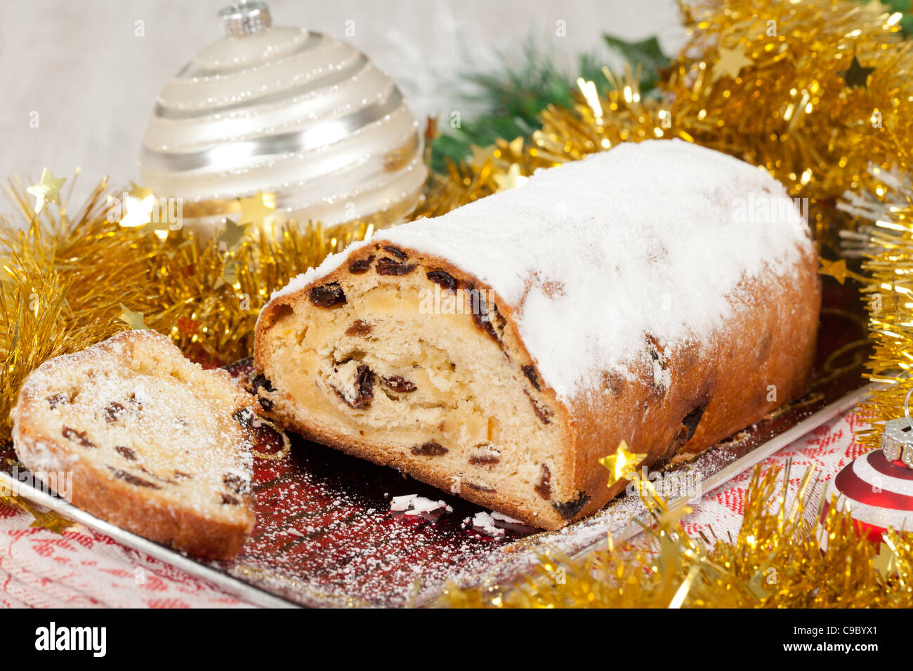 Typical Christmas cake from northern Europe Stock Photo - Alamy