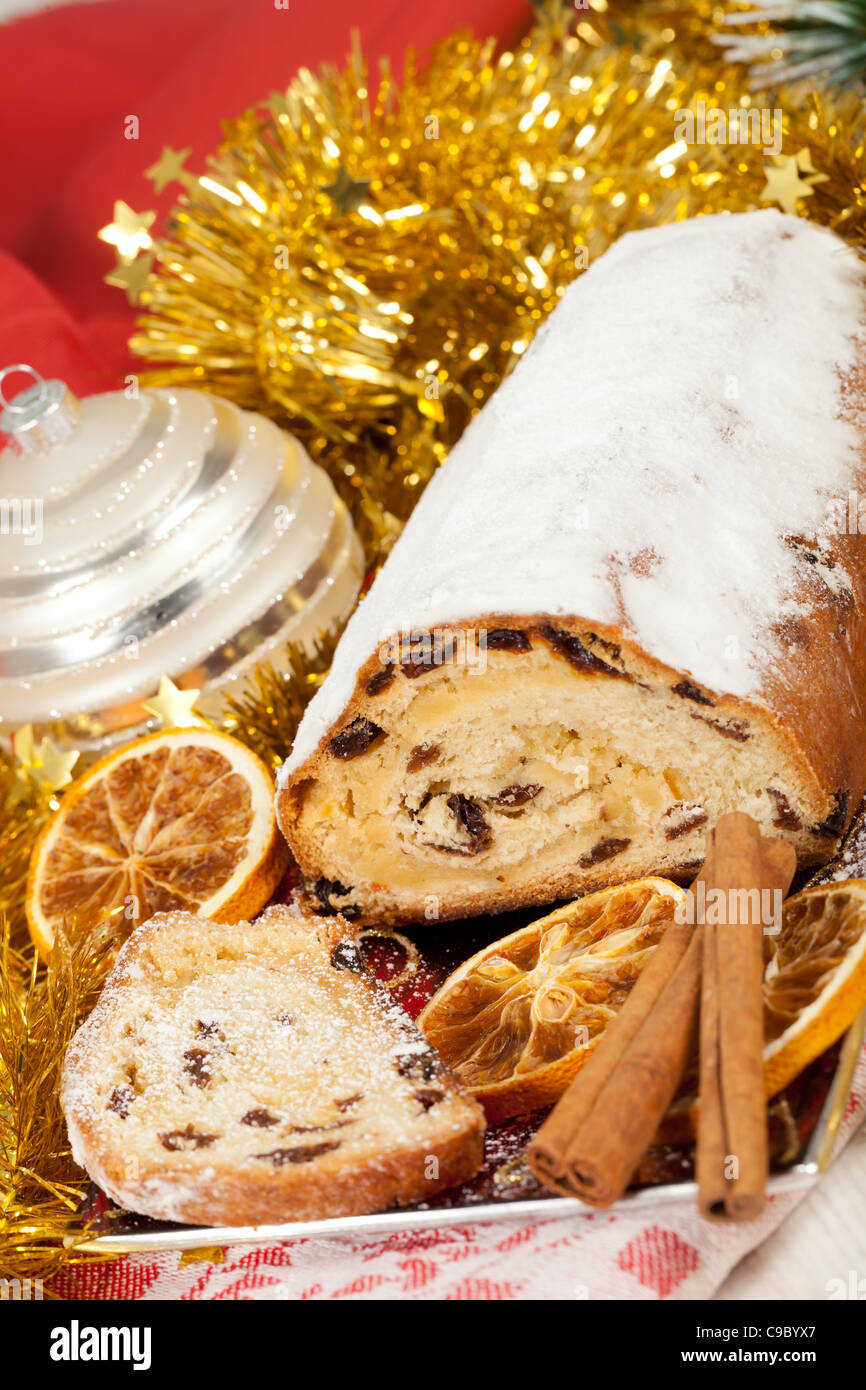 Typical Christmas cake from northern Europe Stock Photo - Alamy