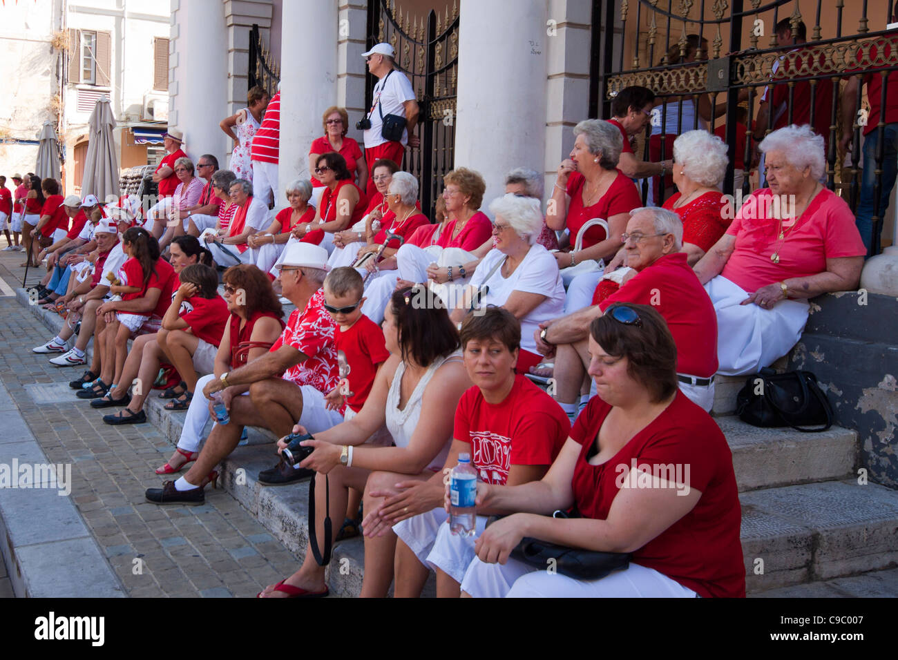 Gibraltar city center during Gibraltar National Day, 10 September 2011 ...