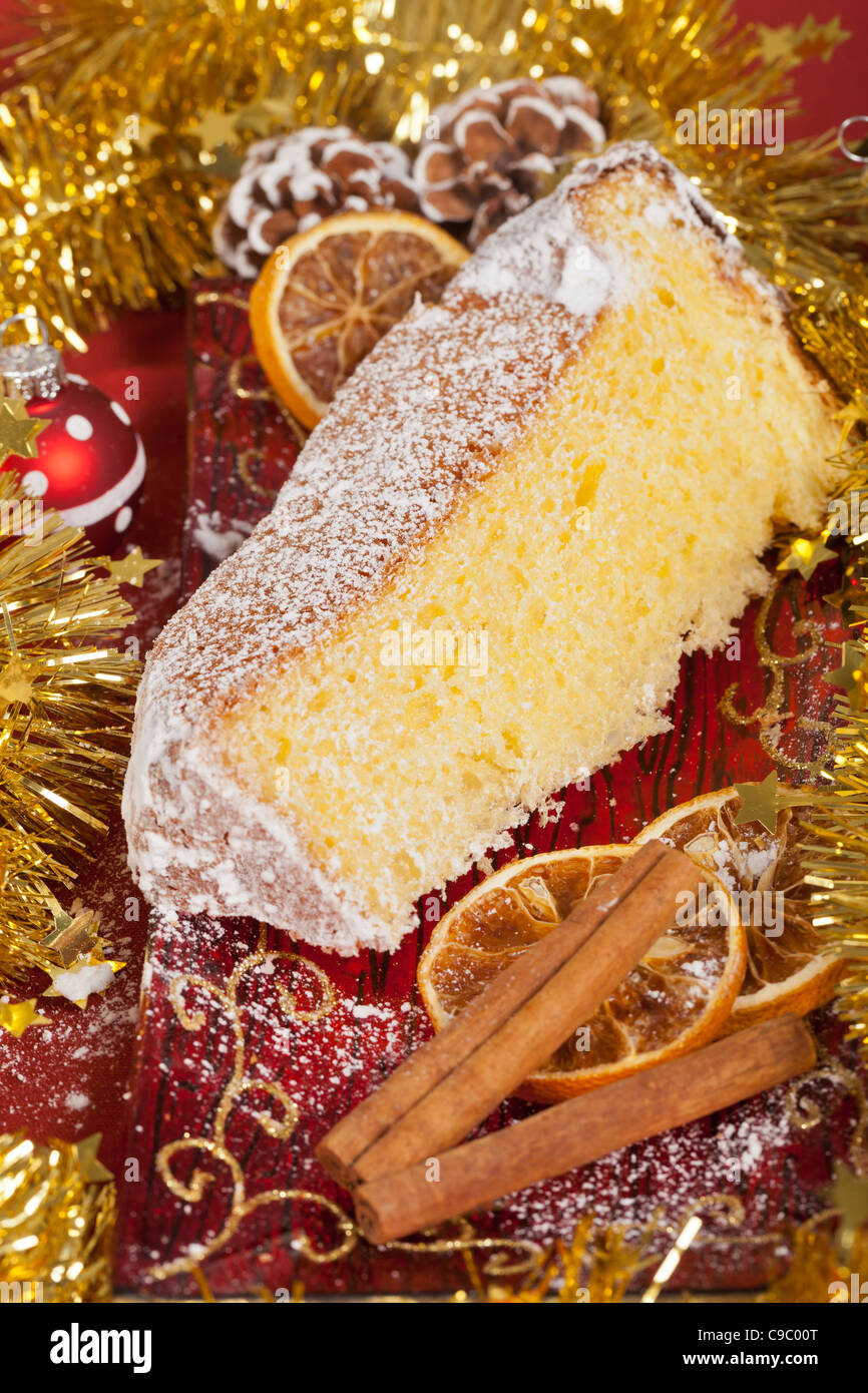 Typical italian Pandoro cake for Christmas holidays Stock Photo - Alamy