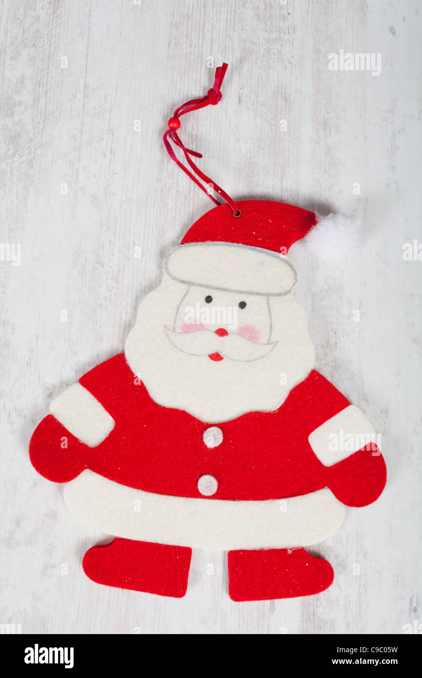 Cute Santa Claus shape for christmas tree decoration Stock Photo - Alamy