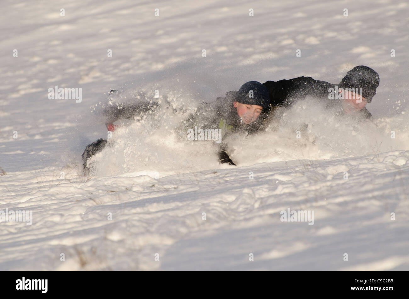 Sleigh in snow hi-res stock photography and images - Alamy
