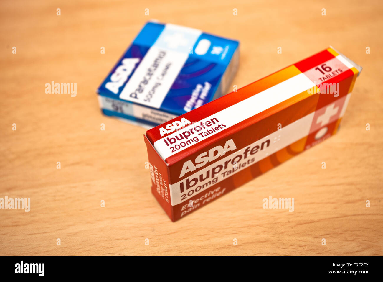 Supermarket branded common painkillers, UK, 2012 Stock Photo - Alamy