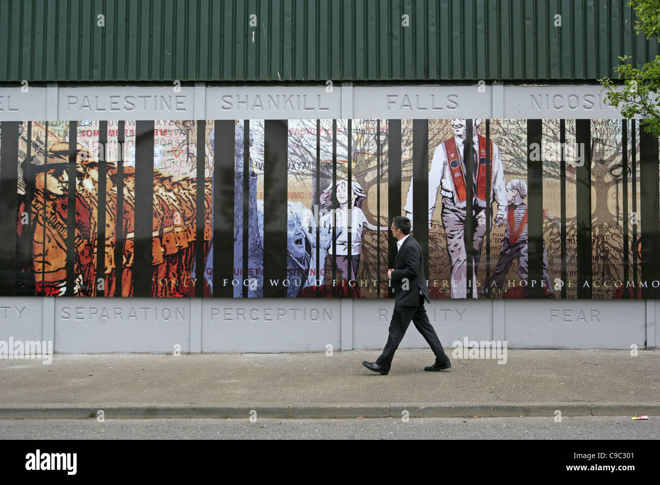 The peace lines or peace walls are a series of separation barriers in ...