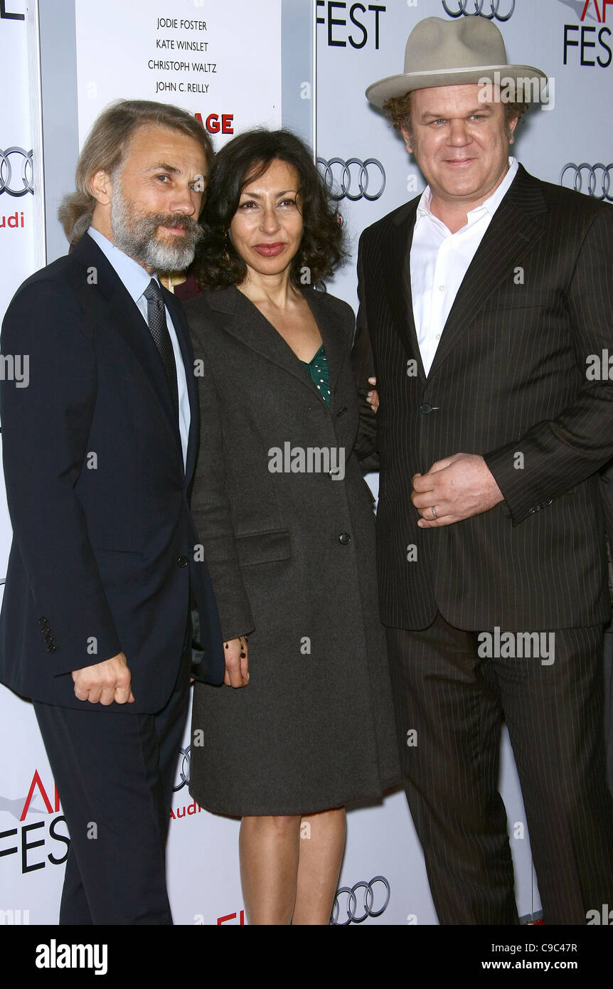 CHRISTOPH WALTZ & YASMINA REZA & JOHN C. REILLY CARNAGE . 2011 AFI FEST ...