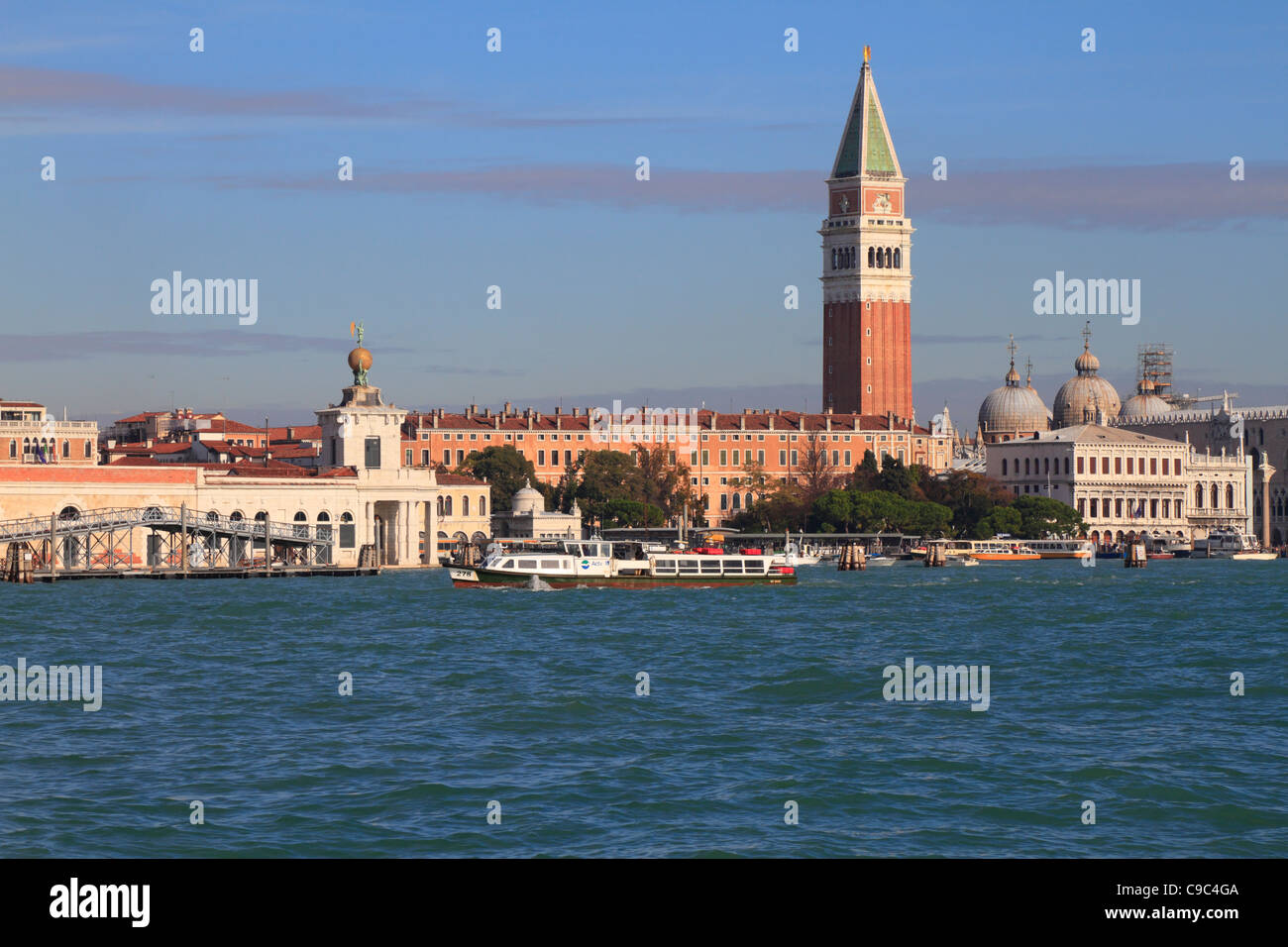 The Dogana di Mare, Sea Customs House, The Piazzetta and Campanile from ...