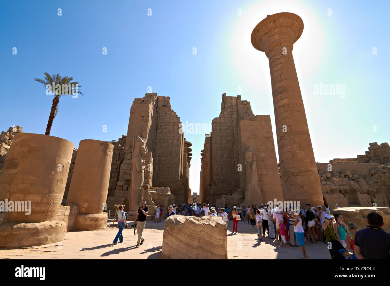 Interior of Karnak temple, Luxor, Egypt Stock Photo - Alamy
