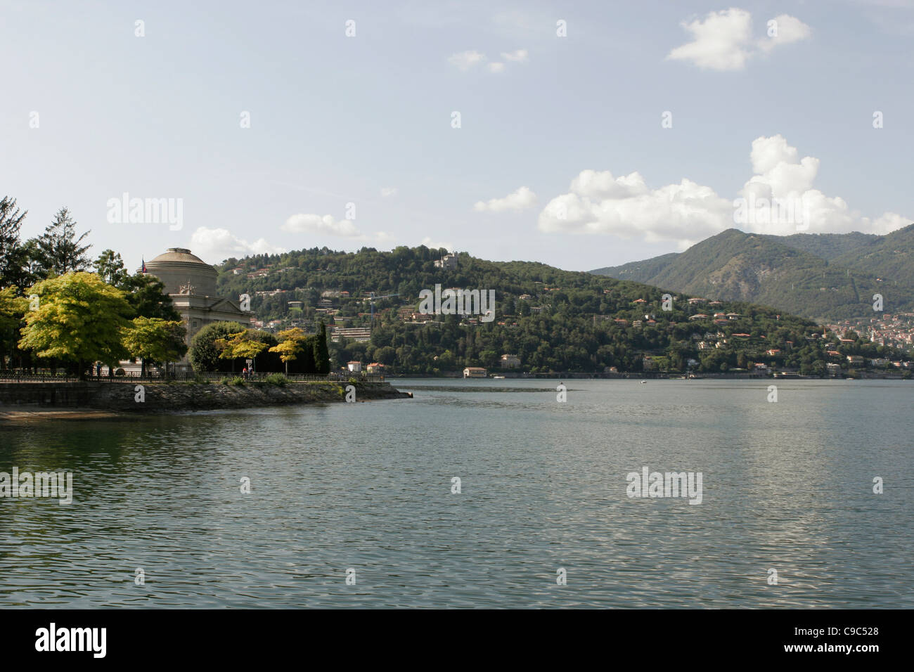 Volta Temple by lake Como, Lombardy, Italy Stock Photo - Alamy