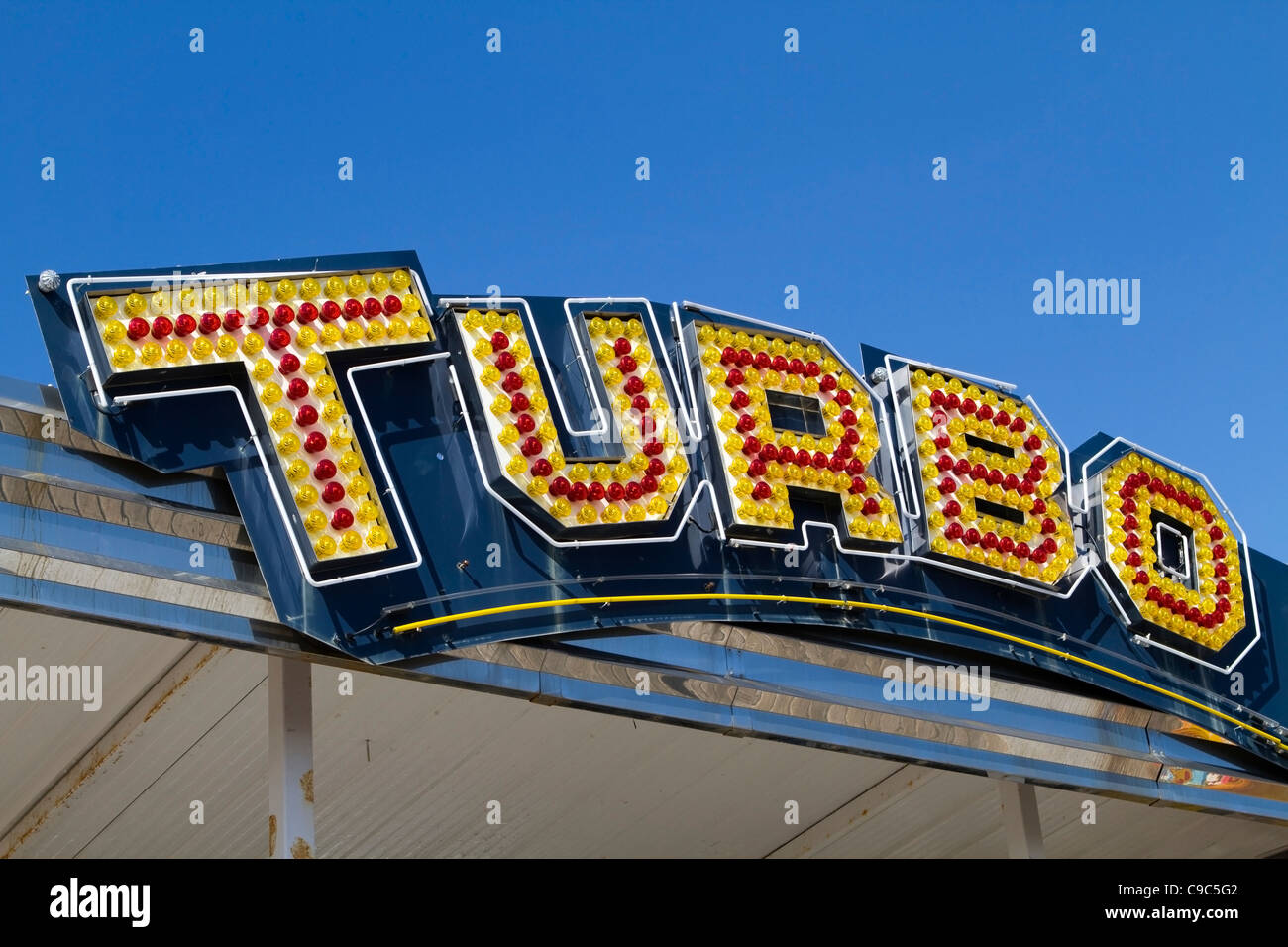 Turbo roller coaster on Brighton Pier, England Stock Photo - Alamy