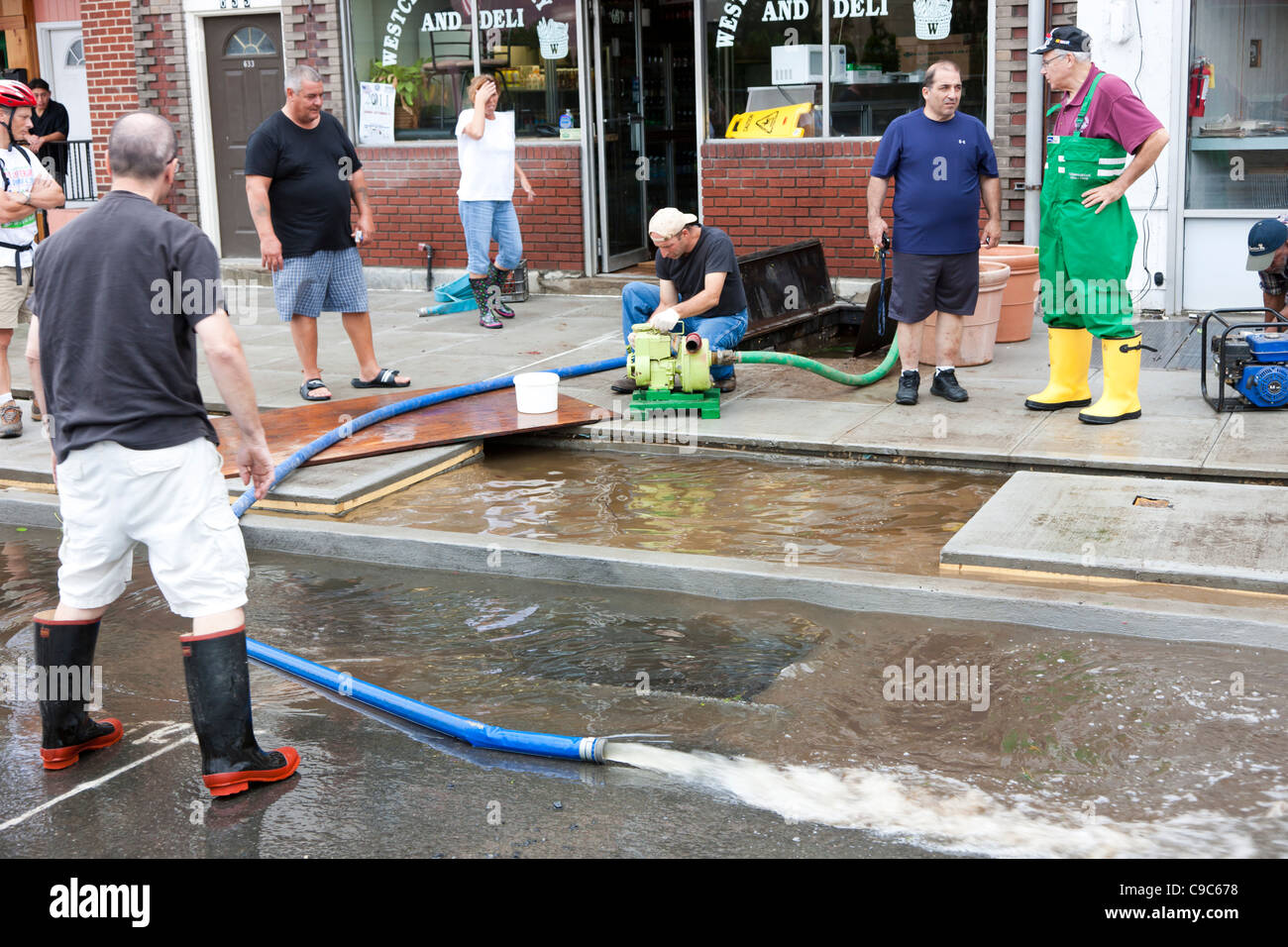 Mayor Norman Rosenblum talks with residents in the aftermath of ...