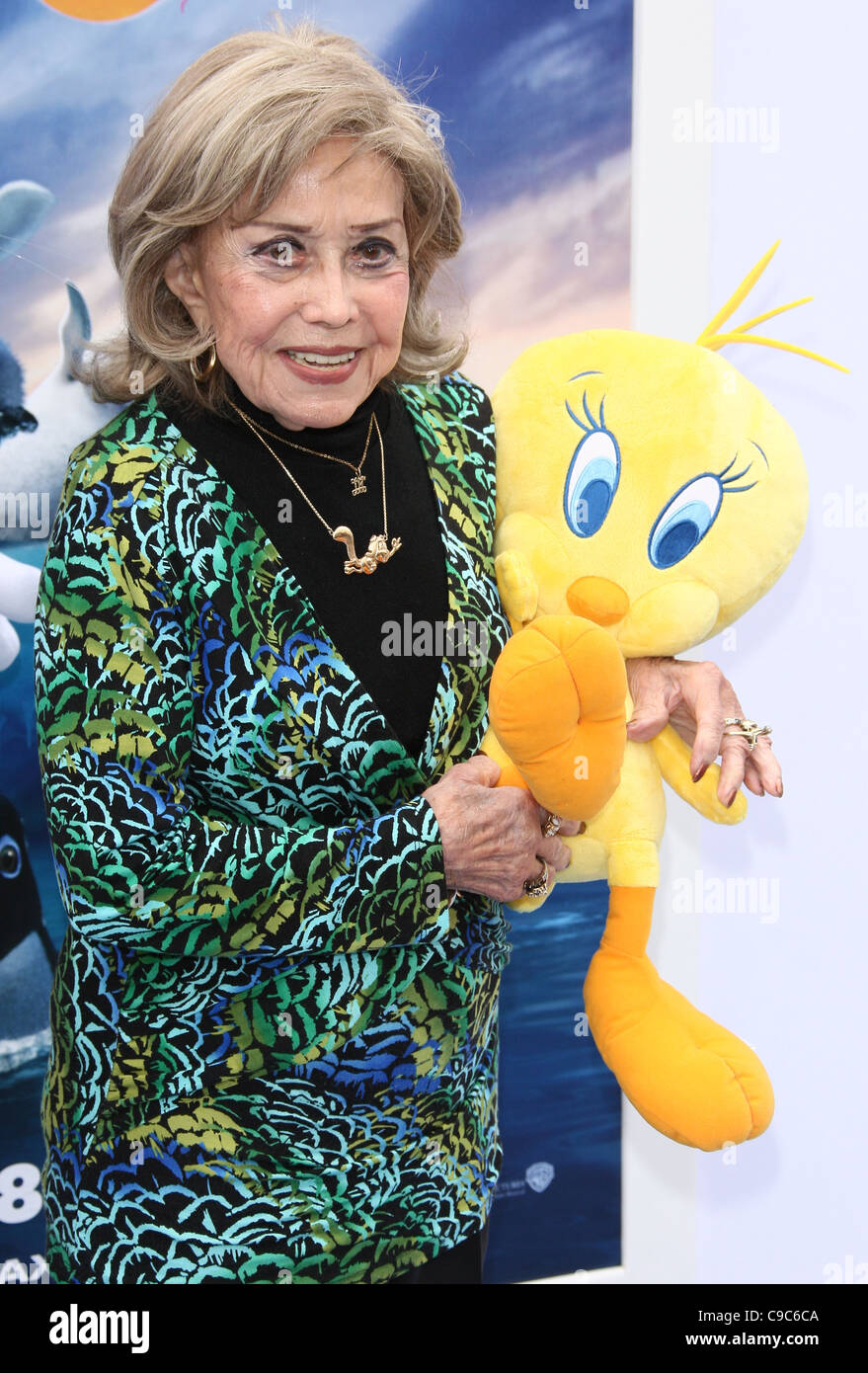 JUNE FORAY HAPPY FEET TWO. WORLD PREMIERE HOLLYWOOD LOS ANGELES ...