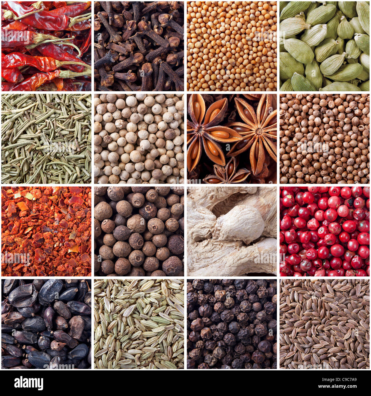 spices seamless texture Stock Photo - Alamy