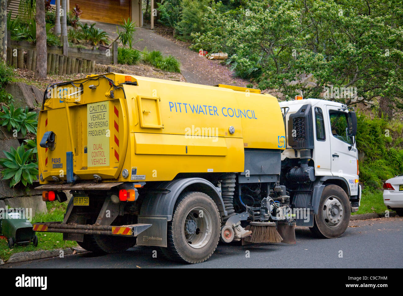 pittwater council operated gutter and street cleaning vehicle Stock ...