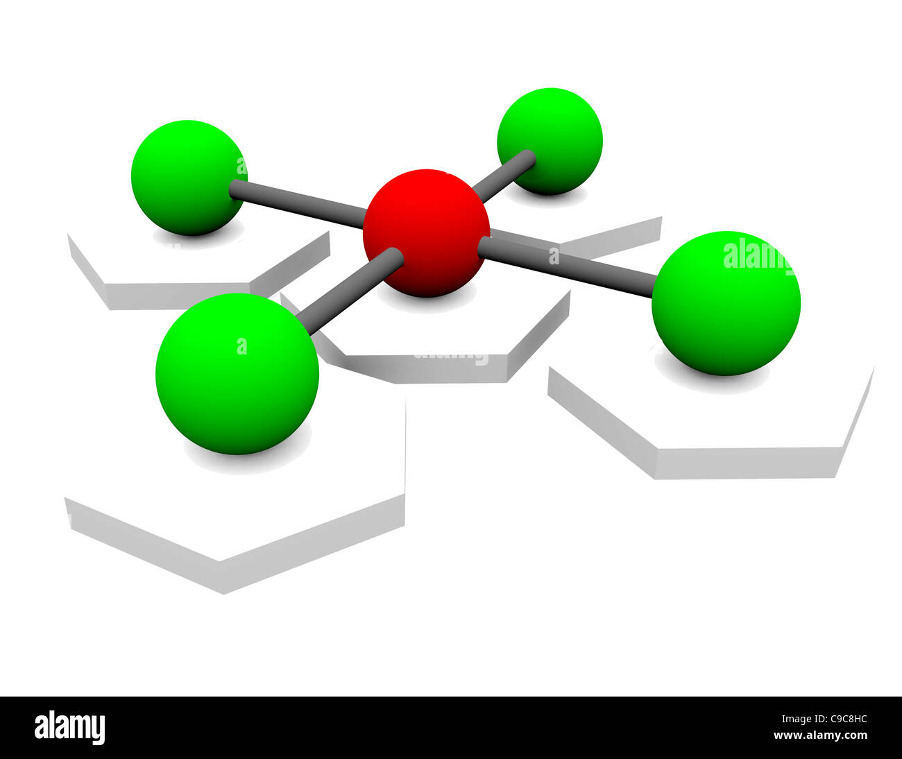 3d Render of a Networking Concept Stock Photo - Alamy