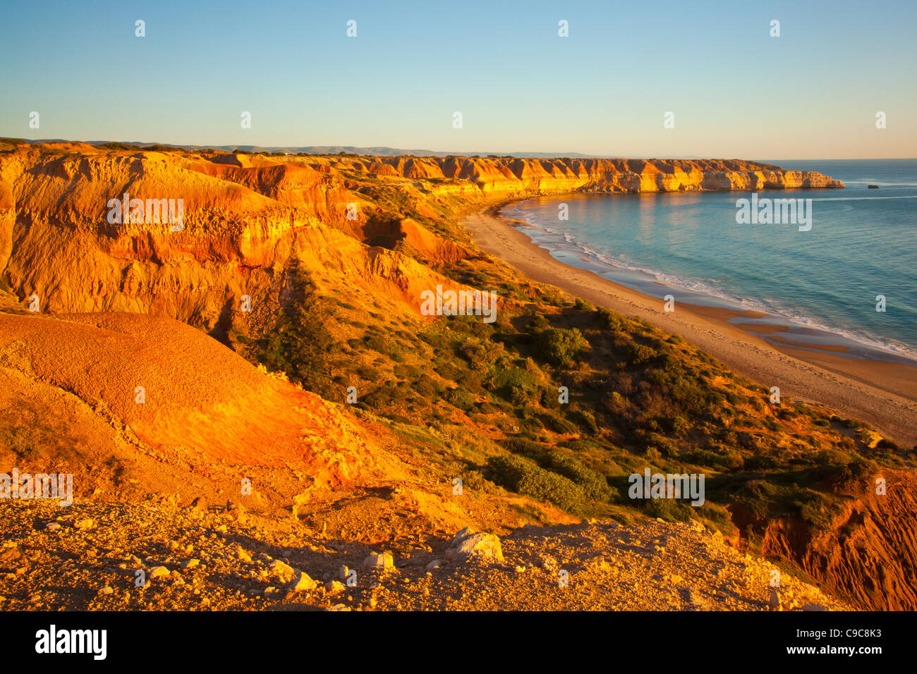 Radiant colours of the cliffs at Maslin Beach and Blanche Point south ...