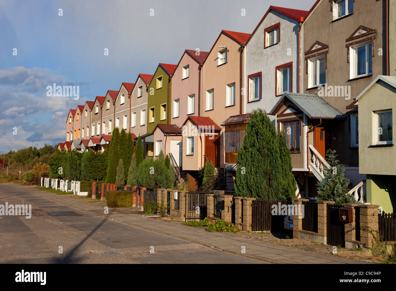 Row house development hi-res stock photography and images - Alamy