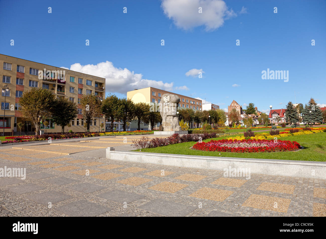 May 3 Constitution Square in Swidwin, Poland Stock Photo - Alamy