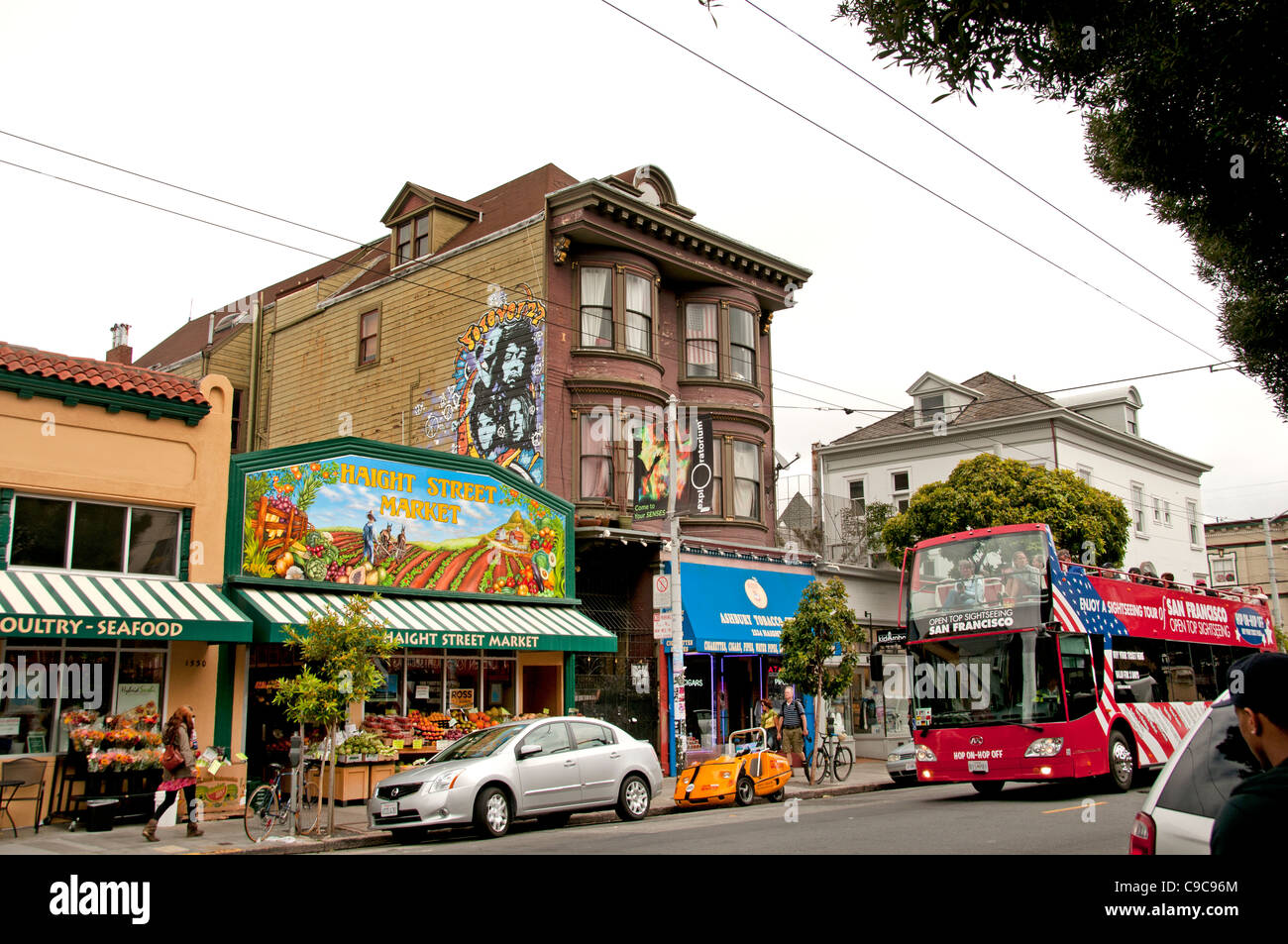 Market San Francisco Haight Street Ashbury California USA United States ...