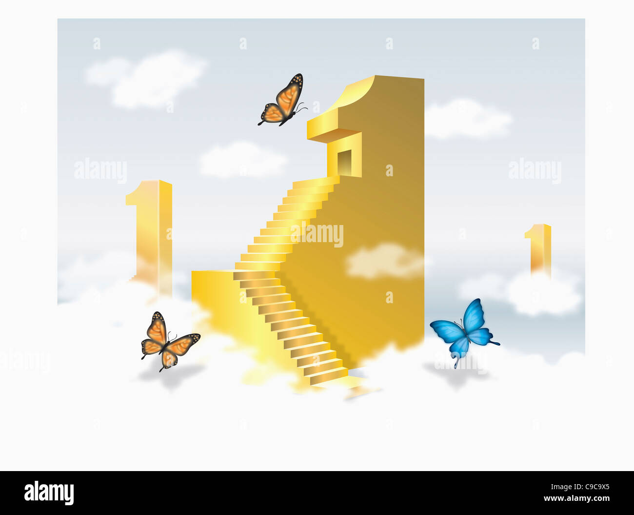 Number 1s Cut Out Stock Images & Pictures - Alamy