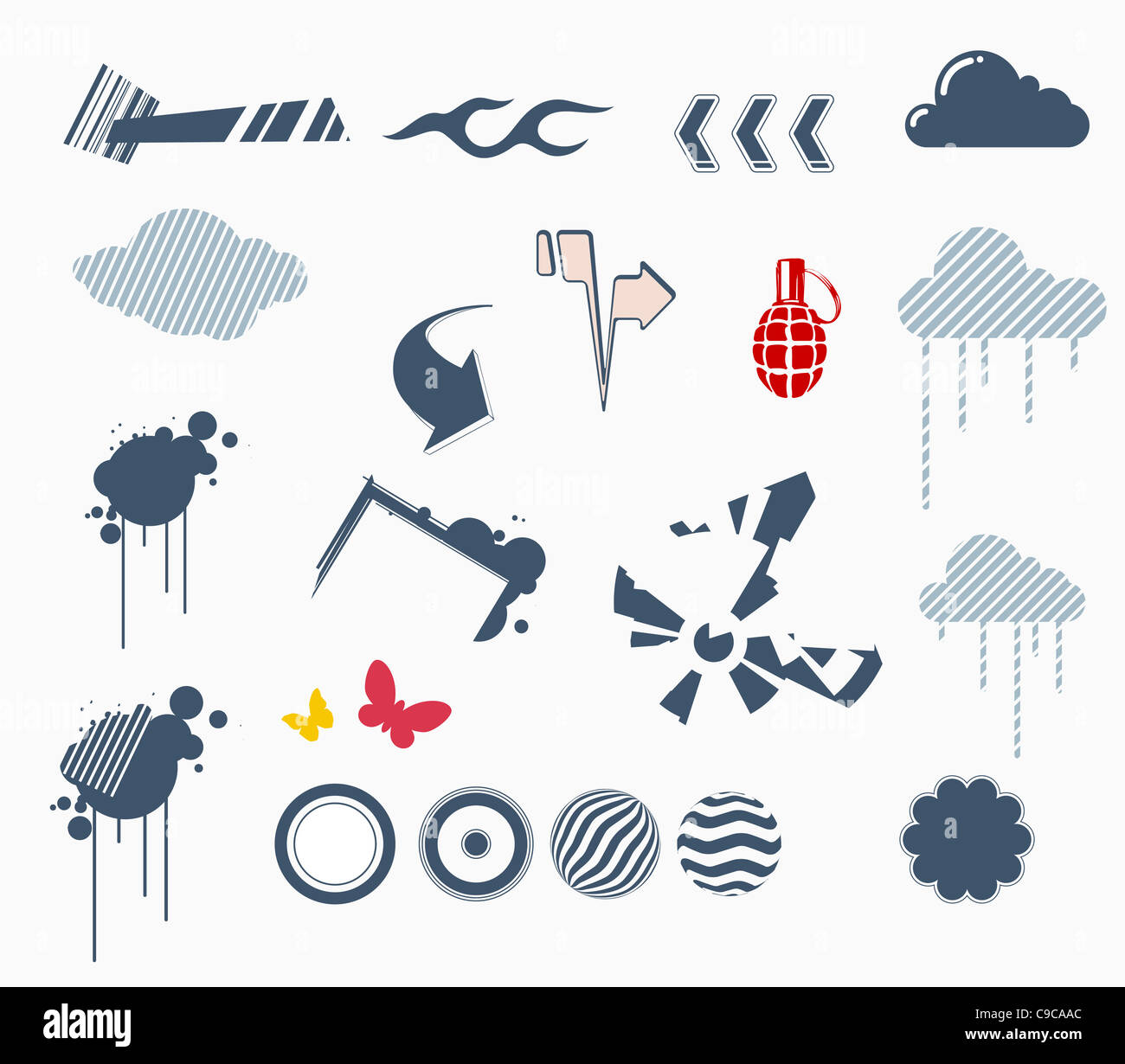 set of Design Elements Stock Photo - Alamy