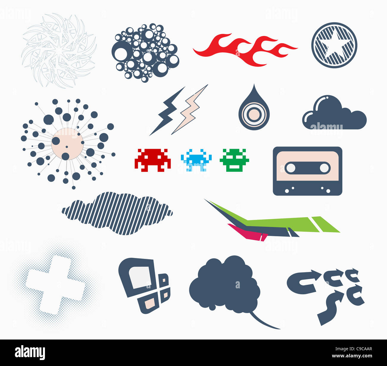 set of Design Elements Stock Photo - Alamy