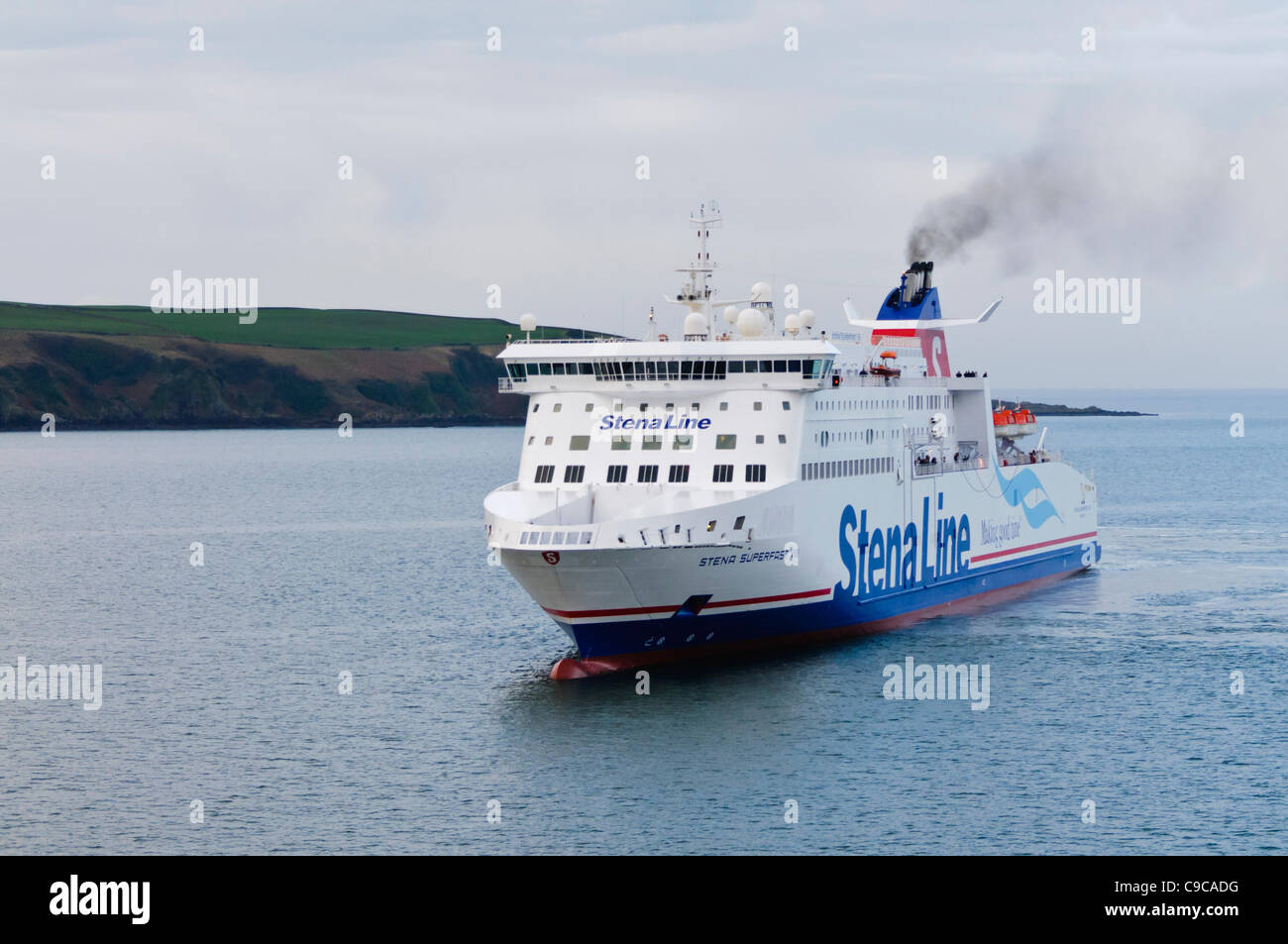 BELFAST/CAIRNRYAN, 21/11/2011 - Stena Line's Superfast VIII in Lough ...